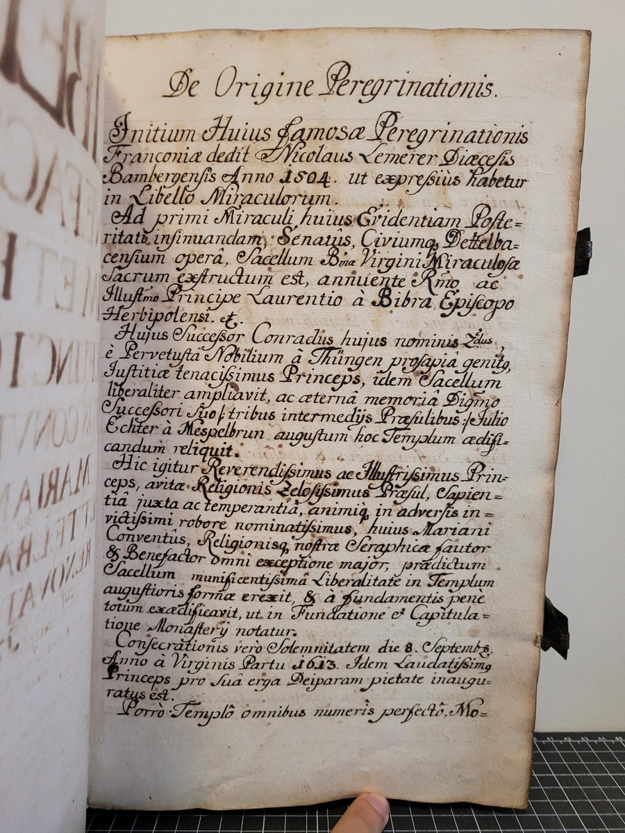 Liber Benefactorum et ff. Defunctorum Huius Conventus Mariani Dettelba ...